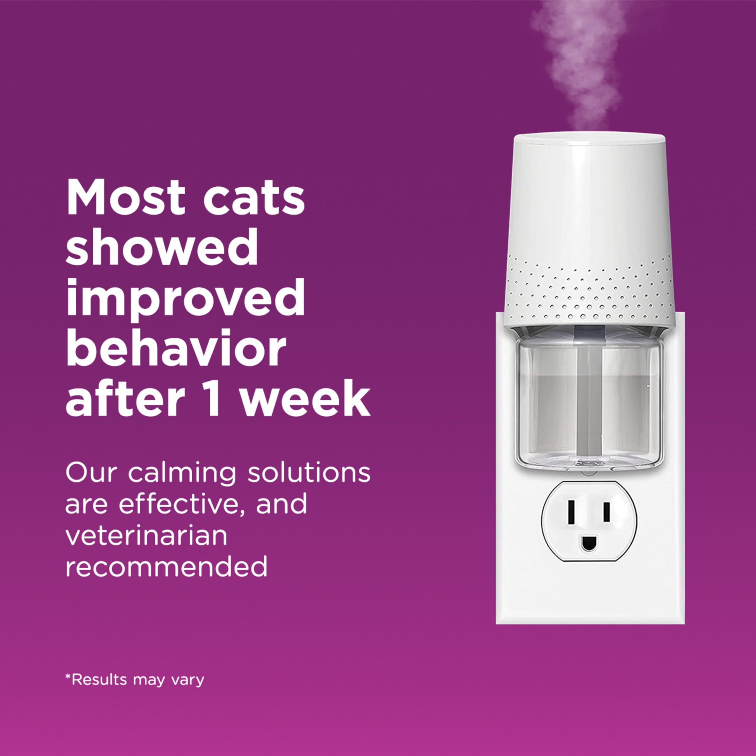 Comfort Zone Cat Calming Diffuser: 1 Pheromone Diffuser & 1 Refill (30 Days)