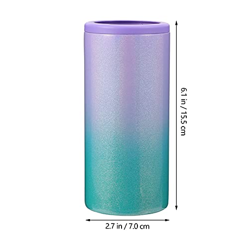 BESTonZON 3pcs Insulated Soda Reusable Personalized Cans Wraps Weddings Coke Vacuum Beer As Metal Color Mug Events Nonslip Portable Double- Walled Bar Wine Protectors Bottle Collapsible