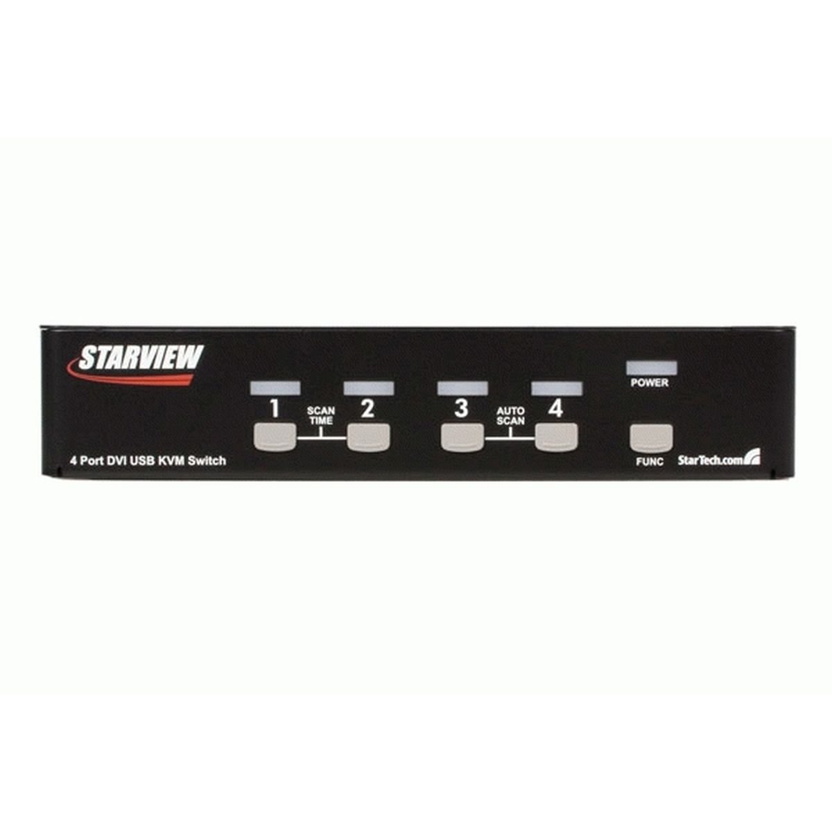 StarTech, DVI USB KVM Switch with Audio - KVM/audio / USB switch - USB - 4 ports - 1 local user