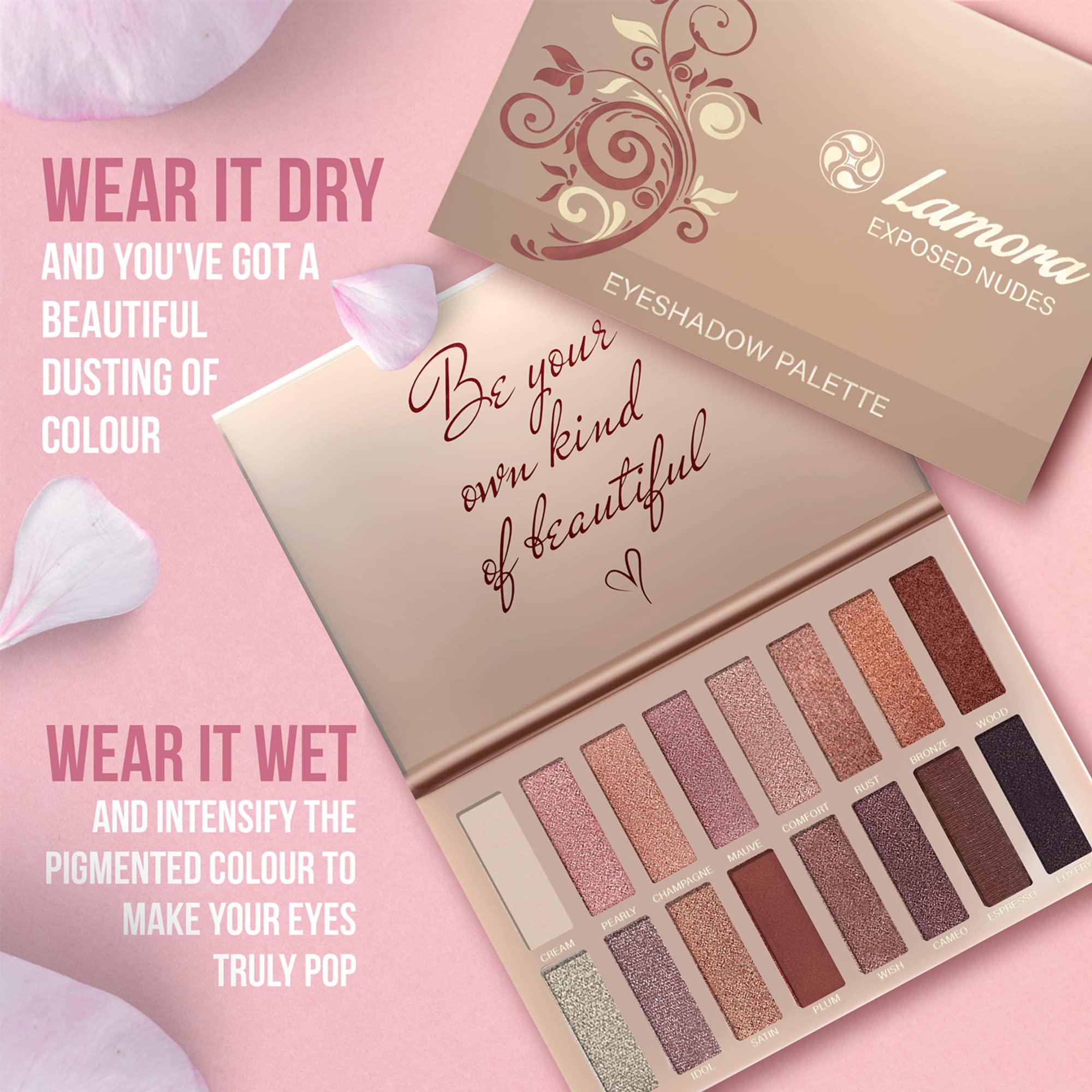 Best Pro Eyeshadow Palette Makeup - Matte Shimmer 16 Colors - Highly Pigmented - Professional Nudes Warm Natural Bronze Neutral Smoky Cosmetic Eye Shadows