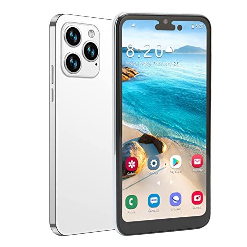 Hilitand iP14 Pro Max Unlocked Smartphone for Android, 6.1" Unlocked Cell Phone, FHD Face ID 4GB 64GB, 128GB Expansion, Dual SIM, 4000mAh, 8MP 16MP Dual Camera, T Mobile,for Verizon Supported(White)
