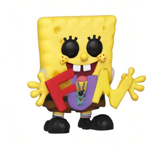 Funko Pop! Animation: Spongebob Squarepants - Spongebob & Plankton with Fun Song Letters, Amazon Exclusive