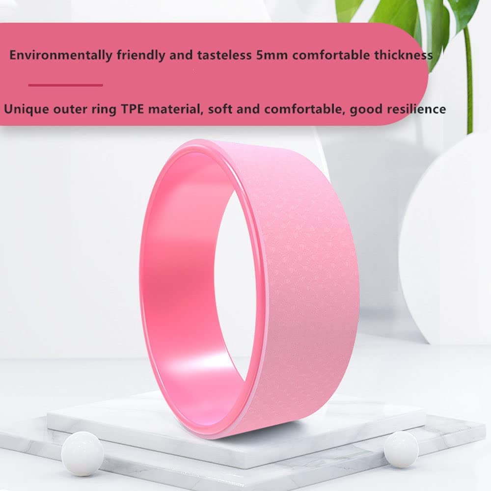 Back Roller Myofascial Release Trigger Point Yoga Wheel Foam Roller for Treat Back Pain Deep Tissue Massage Exercise ( Color : Pink Grey )