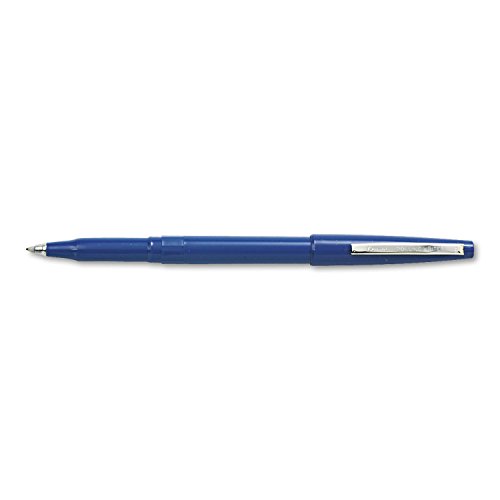 Pentel Rolling Writer Roller Ball Capped Pen, Blue Ink, Medium Point, Dozen, DZ - PENR100C