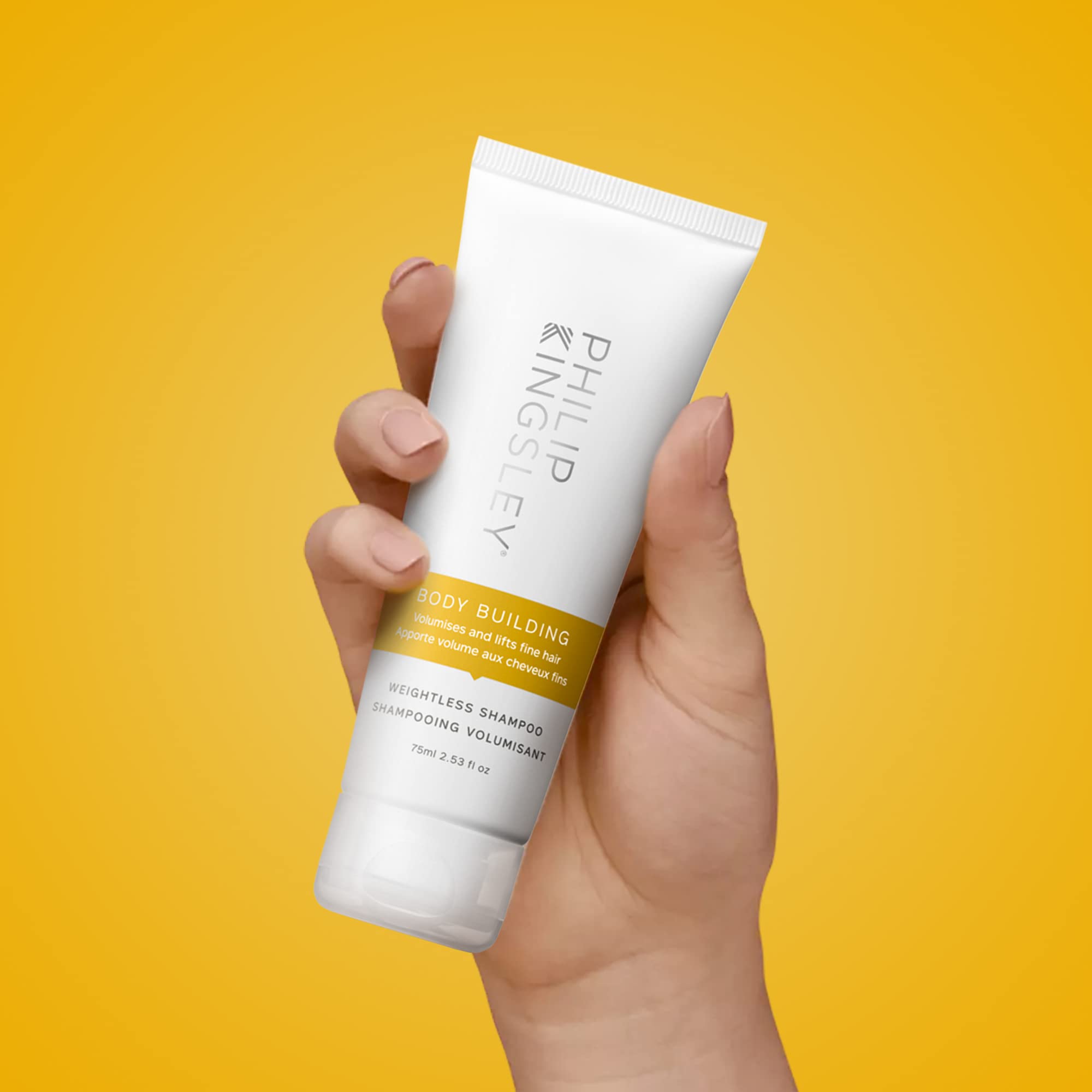 PHILIP KINGSLEY | Body Building Weightless Shampoo | Volumizing Shampoo for Fine, Limp, Flat, Flyaway Hair | Hydrates, Thickens, Lifts and Adds Volume and Shine | 2.53oz