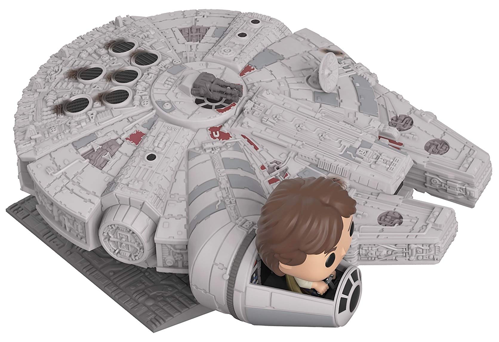 Funko Pop! Deluxe: Star Wars - Millennium Falcon with Han Solo Vinyl Figure, (Amazon Exclusive)