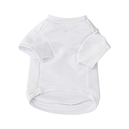 Craft Express Sublimation Blank Pet T-Shirt - Medium, Large, and Extra Large Size Shirts for Pets Ready to be Personalized - Set of 2 (Medium)