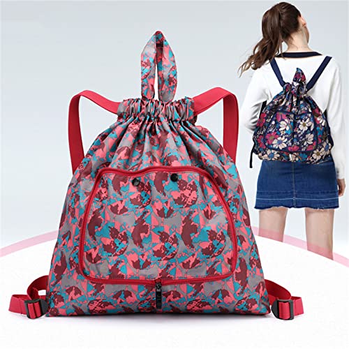 LASULEN 2022 New Foldable Large Capacity Travel Backpack, Foldable Large Capacity Travel Backpack, Packable Drawstring Backpack, Outdoor Travel Business Travel Storage and Use Bags