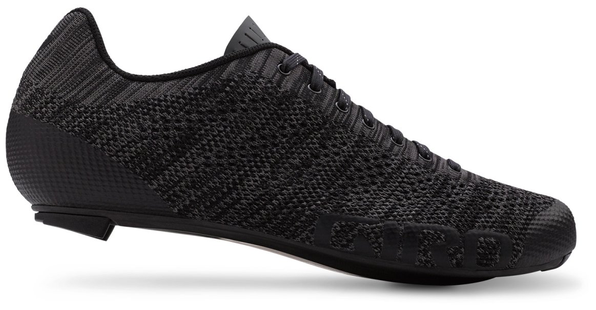Giro Empire E70 Knit Mens Road Cycling Shoe − 48, Black/Charcoal Heather (2021)