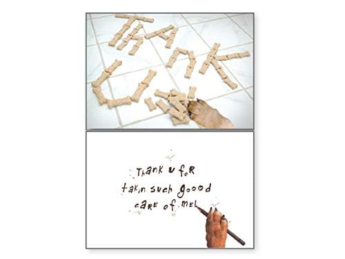 Dog Speak Thank U Letter - Pet Sitter Card