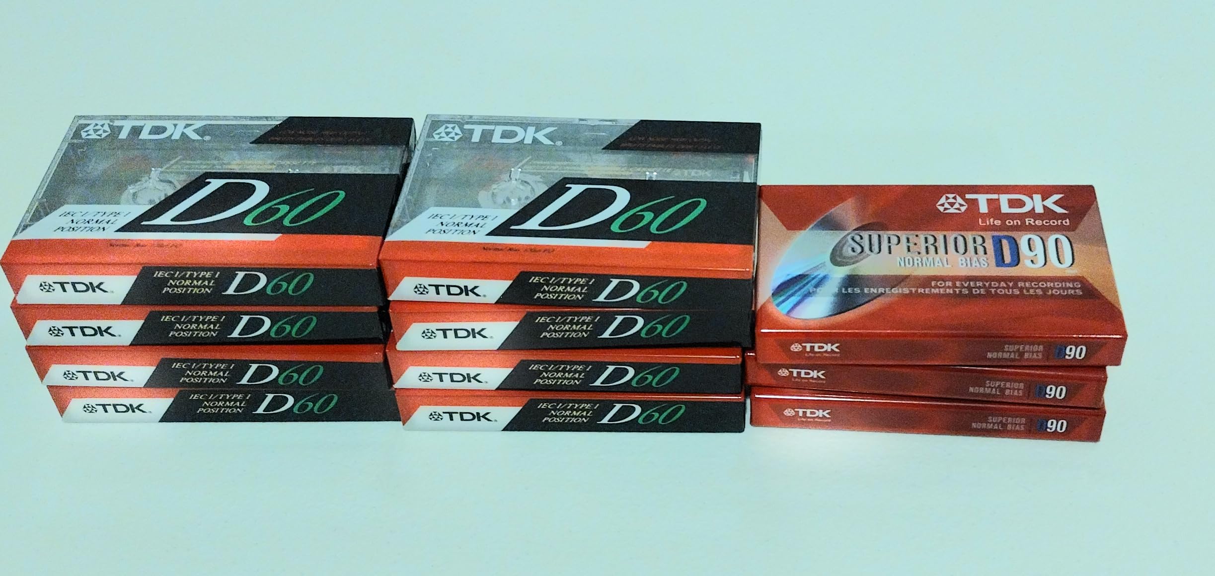 TDK D90 Blank Cassette Tapes Pack of 10 Plus One