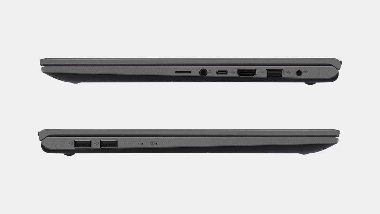 ASUS VivoBook 15.6'' Touchscreen Thin and Light Laptop | i3-1005G1, Full HD, Fingerprint, with HDMI Cable, Windows 10, Gray