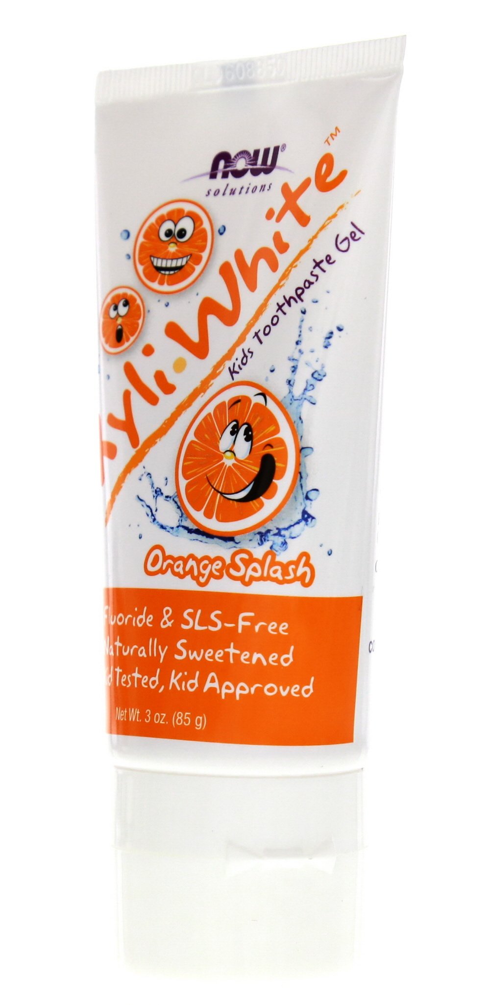 XyliWhite Orange Splash Kids Toothpaste Now Foods 3 oz Gel Pack of 2