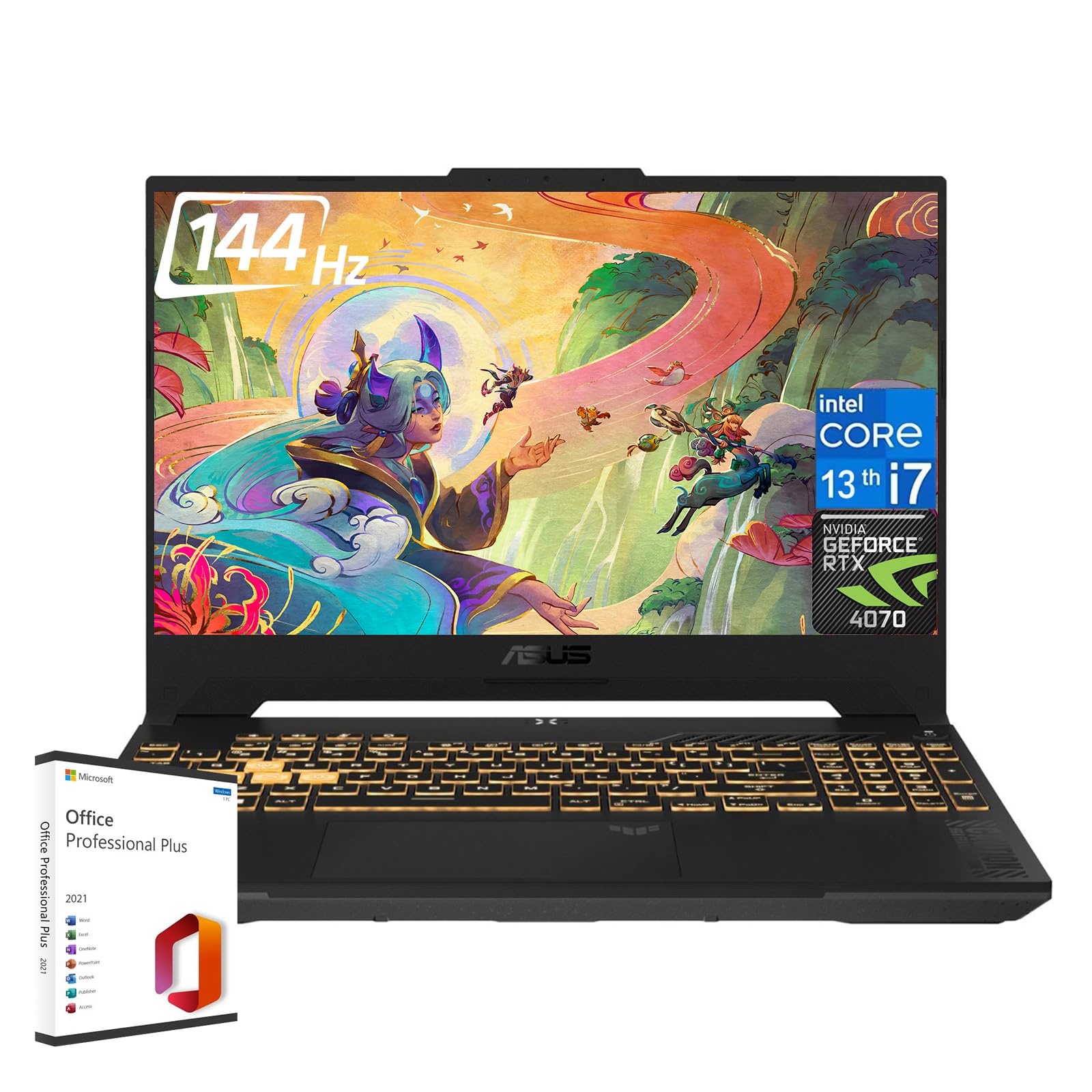 ASUS VivoBook Pro 16X OLED Slim Laptop, 16” WQUXGA 16:10 Display, AMD Ryzen 9 5900HX CPU, NVIDIA GeForce RTX 3050 Ti, 32GB RAM, 1TB SSD, Windows 11 Pro, 0°Black, M7600QE-XB99
