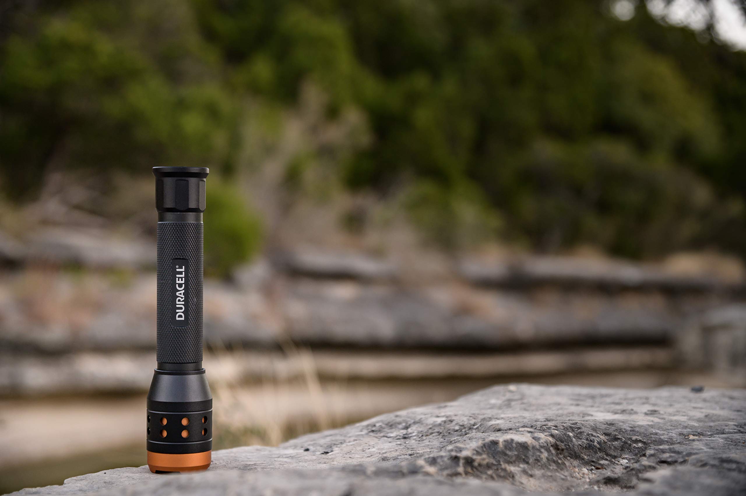 DURACELL 1,000 Lumen Aluminum Focusing Flashlight for Everyday Use - Ultra-Light and Easy to Carry Design with 3 Modes and 3-C Batteries Included. Great for in-Door & Out-Door Use