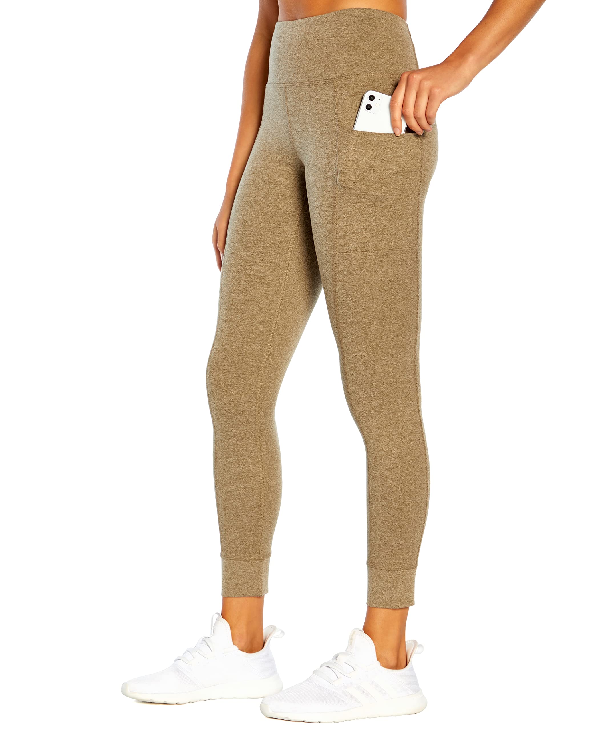 Balance Collection Womens High Rise Pocket Jogger Legging, H. Dark Olive, X-Large
