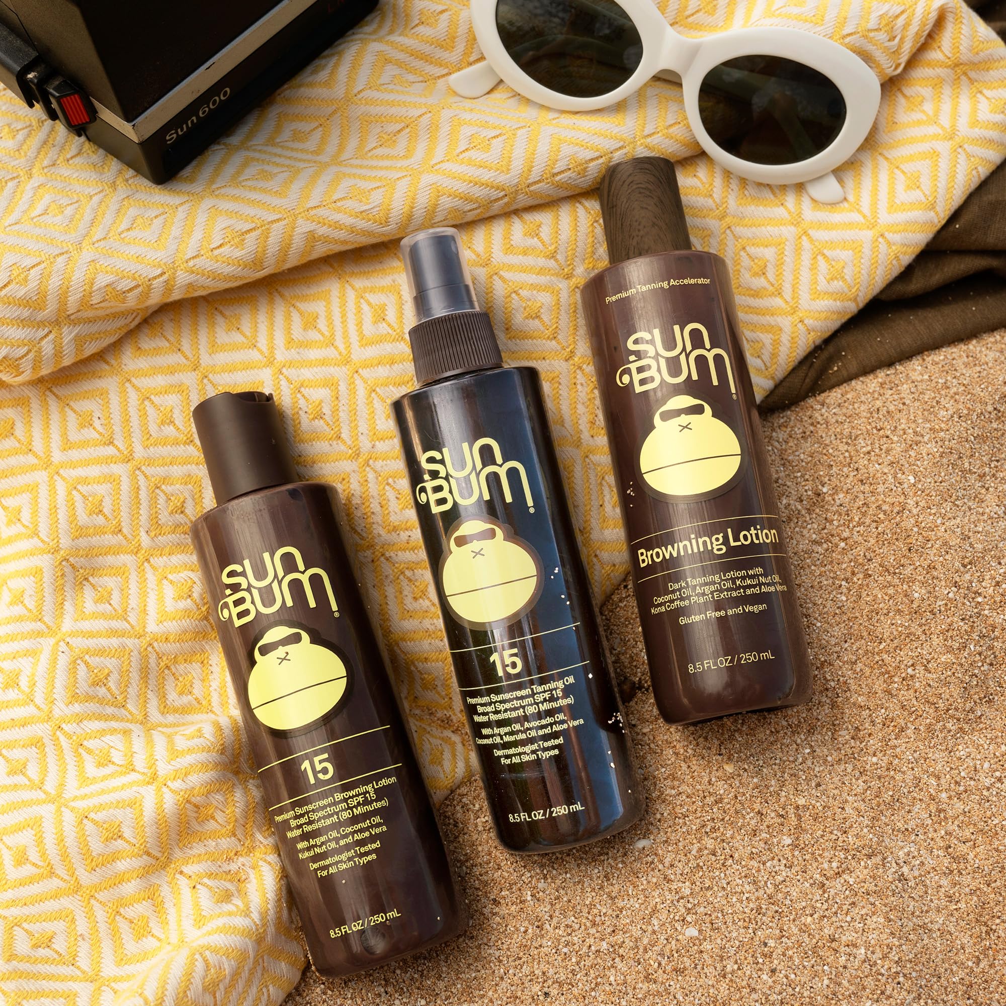 Sun Bum Browning Lotion | Vegan and Hawaii Act 104 Compliant (Octinoxate & Oxybenzone Free) Sun Tanning Cream with Aloe Vera | 8.5 oz
