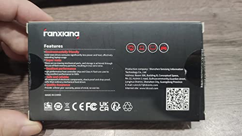 fanxiang S500 Pro 256GB NVMe SSD M.2 PCIe Gen3x4 2280 Internal Solid State Drive, Graphene Cooling Sticker, SLC Cache 3D NAND TLC, Up to 2800MB/s, Compatible with Laptop and PC Desktops(Black)