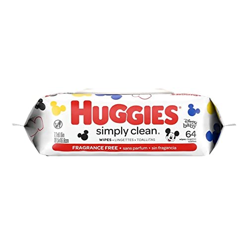 Huggies Baby Wipes Simply Clean Fragrance-Free (Pack of 2)
