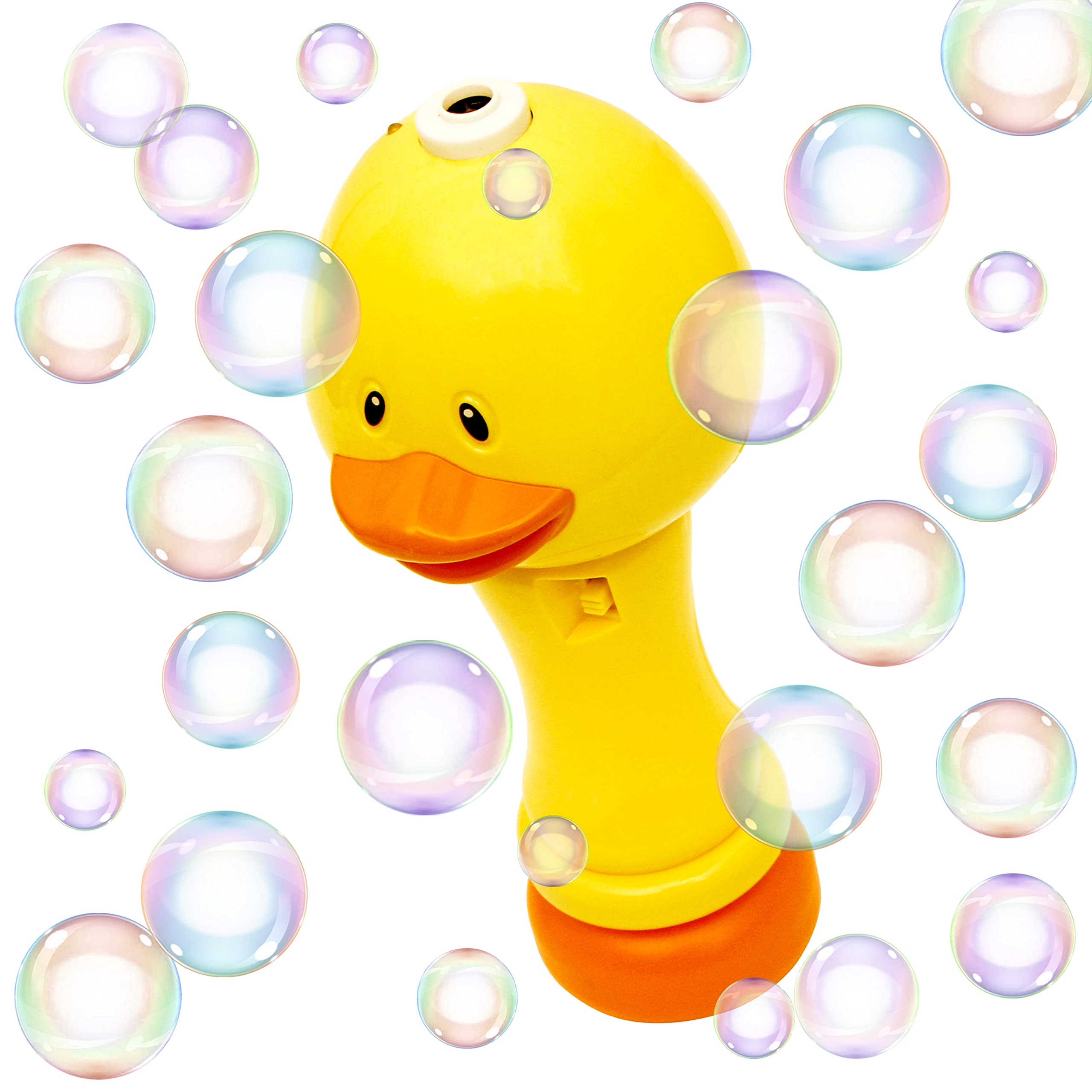 JOYIN 2 Packs Duck Bunny Bubble Wands with 2 Bottle of Bubble Solution (50ml) for Kids & Toddlers, Outdoor Party Supplies, Weddings, Gifts, Summer Toy, Easter