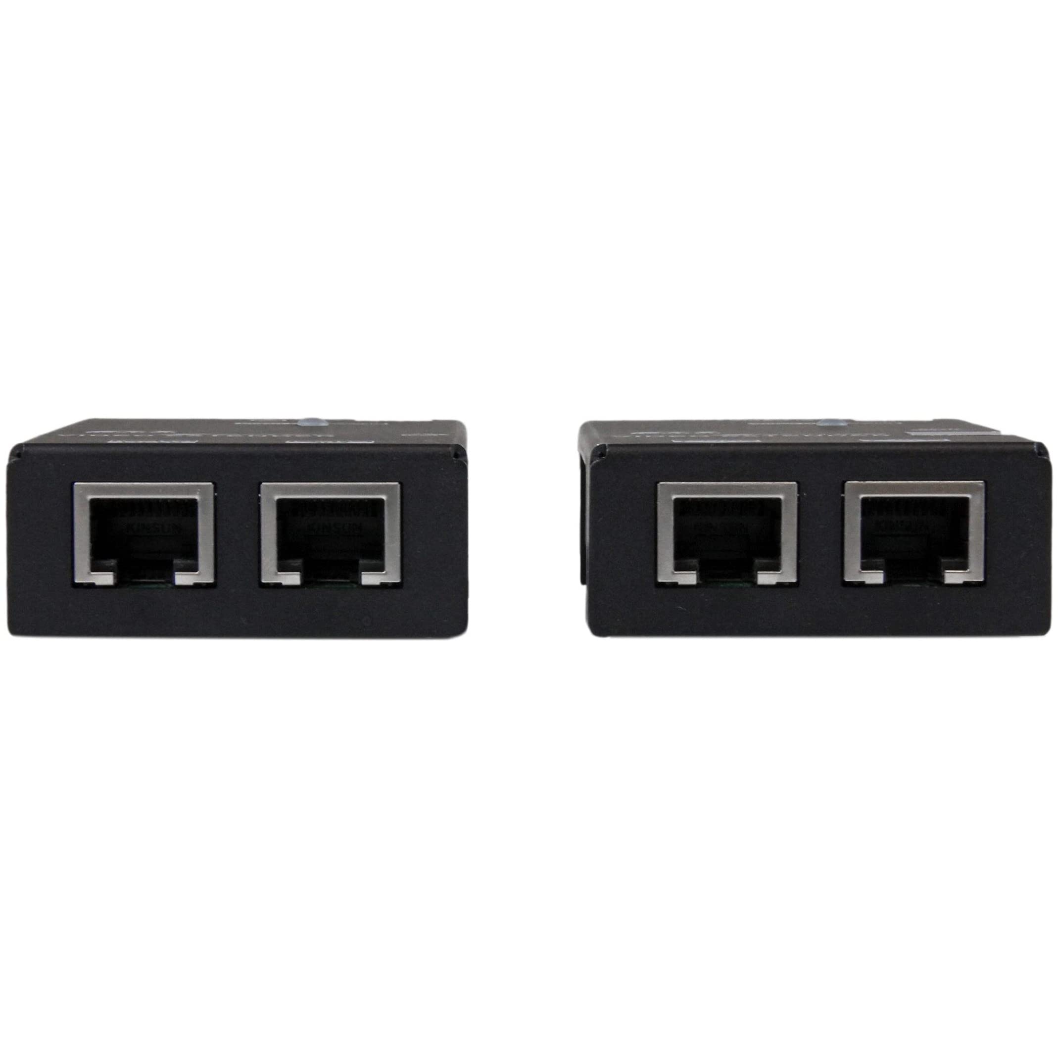 StarTech.com HDMI Over CAT5e / CAT6 Extender with Power Over Cable - 165 ft (50m) HDMI Video/Audio Over Dual Ethernet Cable Extender , TAA (ST121SHD50)