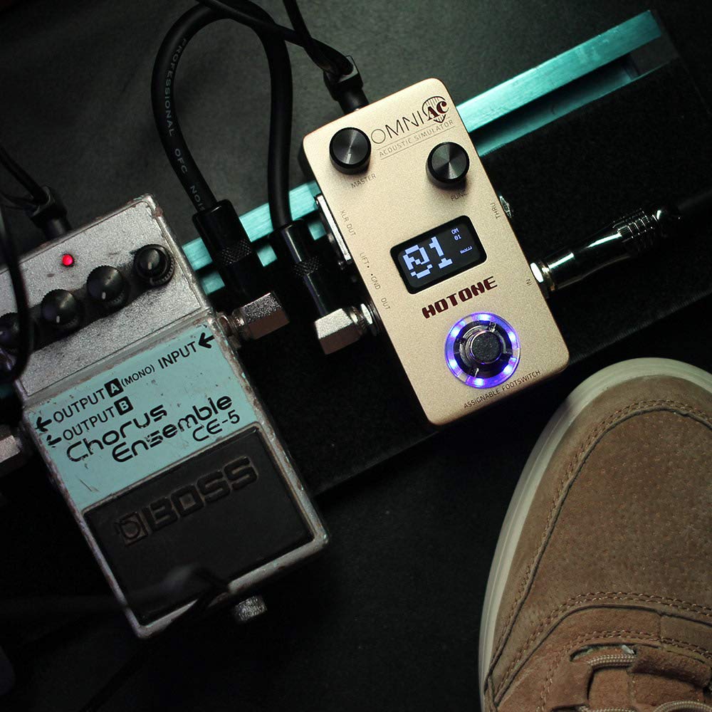 Hotone Omni AC Simulation Guitar Bass Effects Pedal