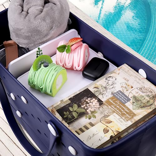 BABORUI 2PCS Divider Tray for Bogg Bag, Inserts Tray for Bogg Bag Accessories Compatible with Simply Southern/Bogg Bag Original X Large (White)