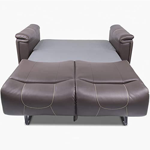 Thomas Payne 68" Tri-Fold RV Sofa in Majestic Chocolate (67.5" W x 34" D x 38" H) β Converts to Bed - Space-Saving Design - Low Maintenance - PolyHyde Upholstery - Fits Through 26" Door - 377708