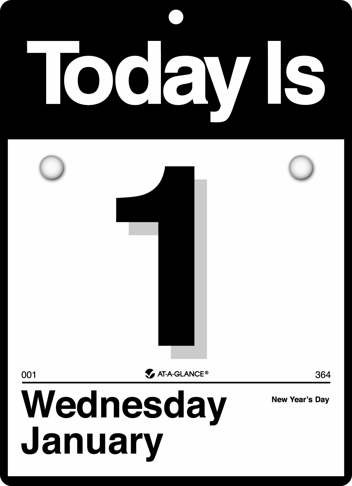 AT-A-GLANCE 2014 Today Is Daily Wall Calendar, 6.63 x 9.13 x 1 Inches (K1-00)