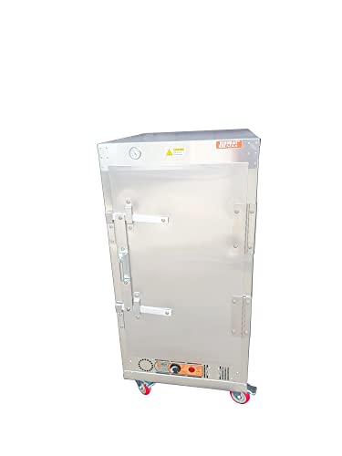 HeatMax 4 Foot Food Warmer Holding Cabinet for 9 Full Size Sheet Pans, for Churches, Schools, Catering, Can Be Used as a Basic Proofer, Made in USA with Service and Support