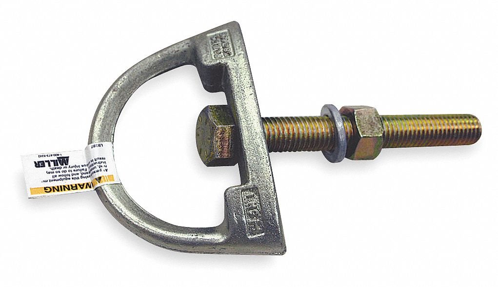 Honeywell 416/ Miller Permanent D-Bolt Anchor Connector, 4" Working Thickness