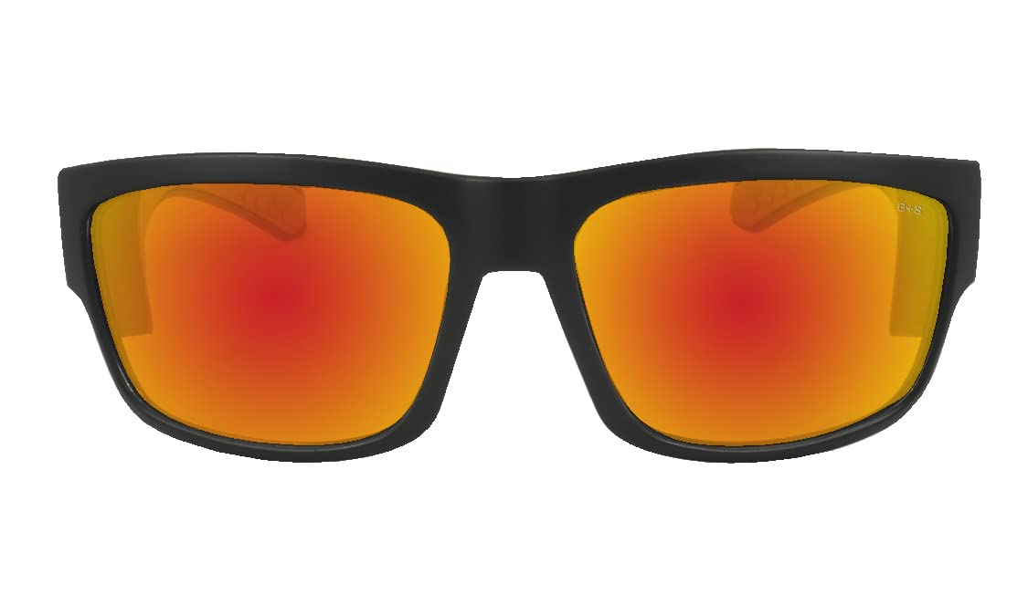 Bomber TR103-RM Safety Goggles & Glasses, Black Frame/Red Lens