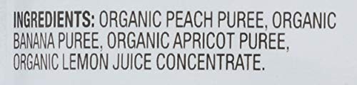 Plum Organics Stage 2, Organic Baby Food, Peach, Banana, and Apricot, 4.0 Ounce