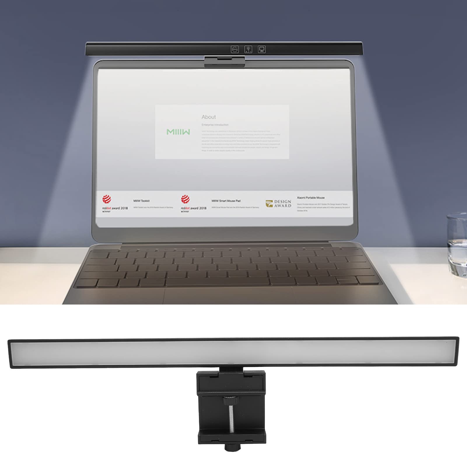 DAUERHAFT Monitor Light, Monitor Light Bar LED Space Saving for Home
