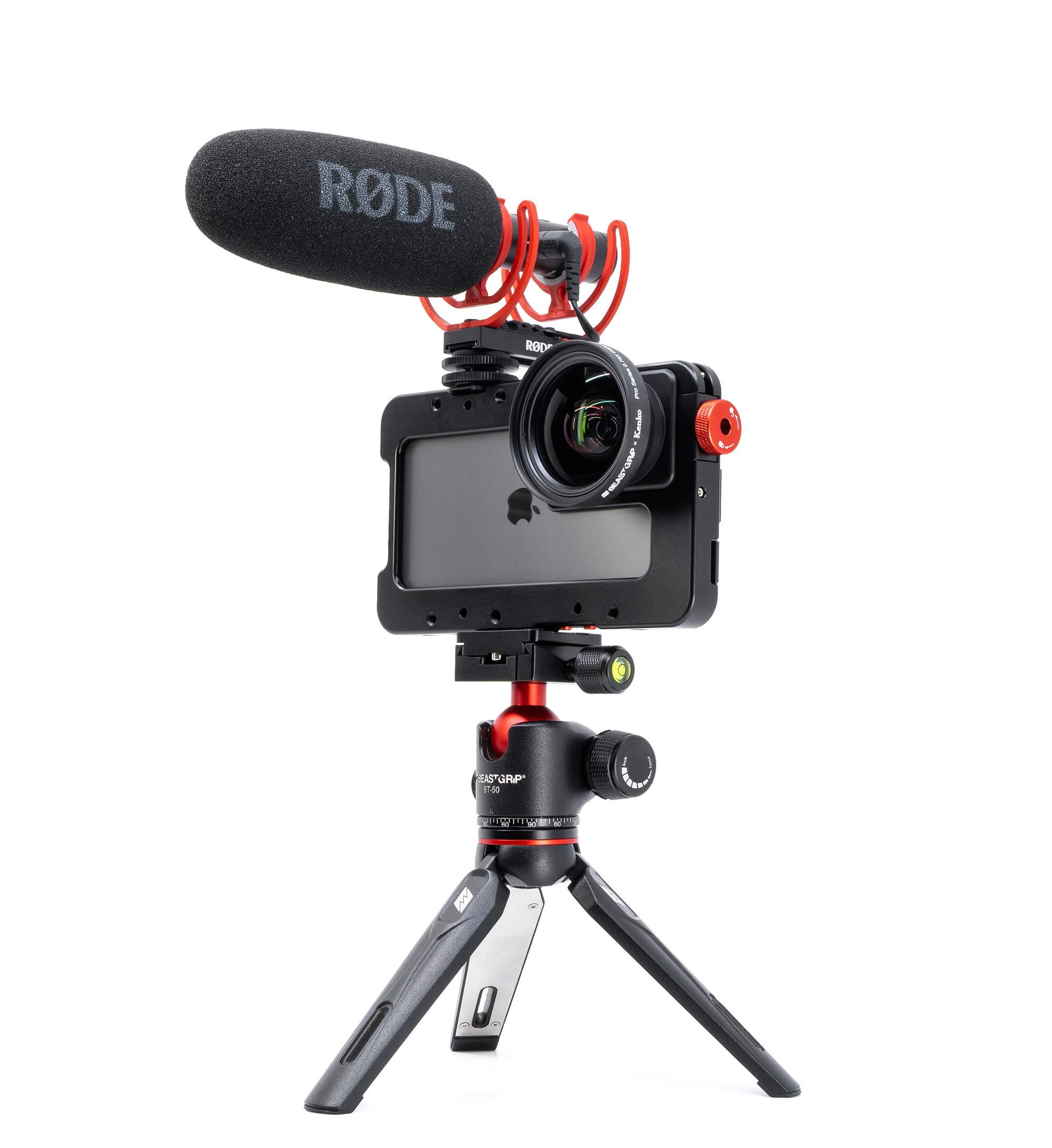 Beastgrip BT50 Mini Tripod with 1/4"-20 Quick Release Plate, Compact, Black