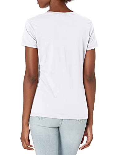 Hanes Women's X-Temp V-Neck Tee, White, Medium