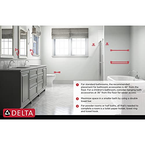 DELTA FAUCET Vessona Towel Hook, 1 per pkg