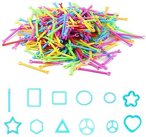 JuanYue 500 PCS Building Toy Building Sets Different Shape Educational Construction Engineering Set 3D Puzzle, Great STEM Toy for 3 Years Old and Above Boys and Girls