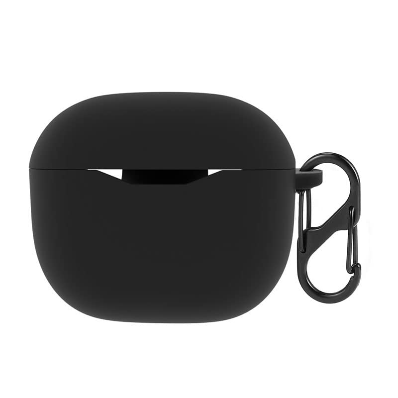 LiZHi Case for JBL Tune 125TWS/120TWS, Soft Silicone Skin Cover Anti-Scratch Protective Case with Keychain for JBL Tune 125TWS/120TWS True Wireless Headphone,Black