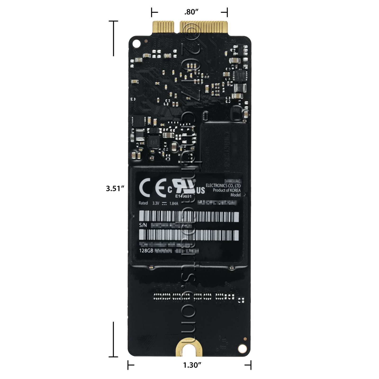 Odyson - 128GB SSD Replacement for Apple MacBook Pro 13" A1425 / 15" A1398 (Late 2012-Early 2013)