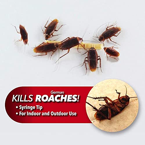 BulbHead Original Roach Doctor Cockroach Gel Ready-to-Use Cockroach Gel Bait - Outdoor & Indoor Roach Killer with Syringe Applicator
