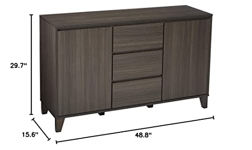 Kings Brand Furniture β Wood Buffet Server Cabinet Console Table, Oak Gray