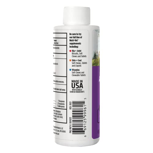Nutri-Vet Anti-Diarrhea Liquid for Dogs - Helps Sooth Upset Stomach & Stop Diarrhea - Veterinarian Formulated - 4 oz