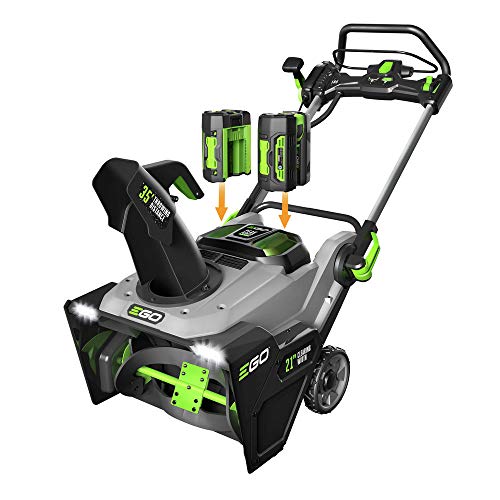 EGO Power+ SNT2102 21-Inch 56-Volt Cordless Snow Blower with Peak Power Two 5.0Ah Batteries and Charger Included & Ego Power+ Snt2100 Snow Blower Cover