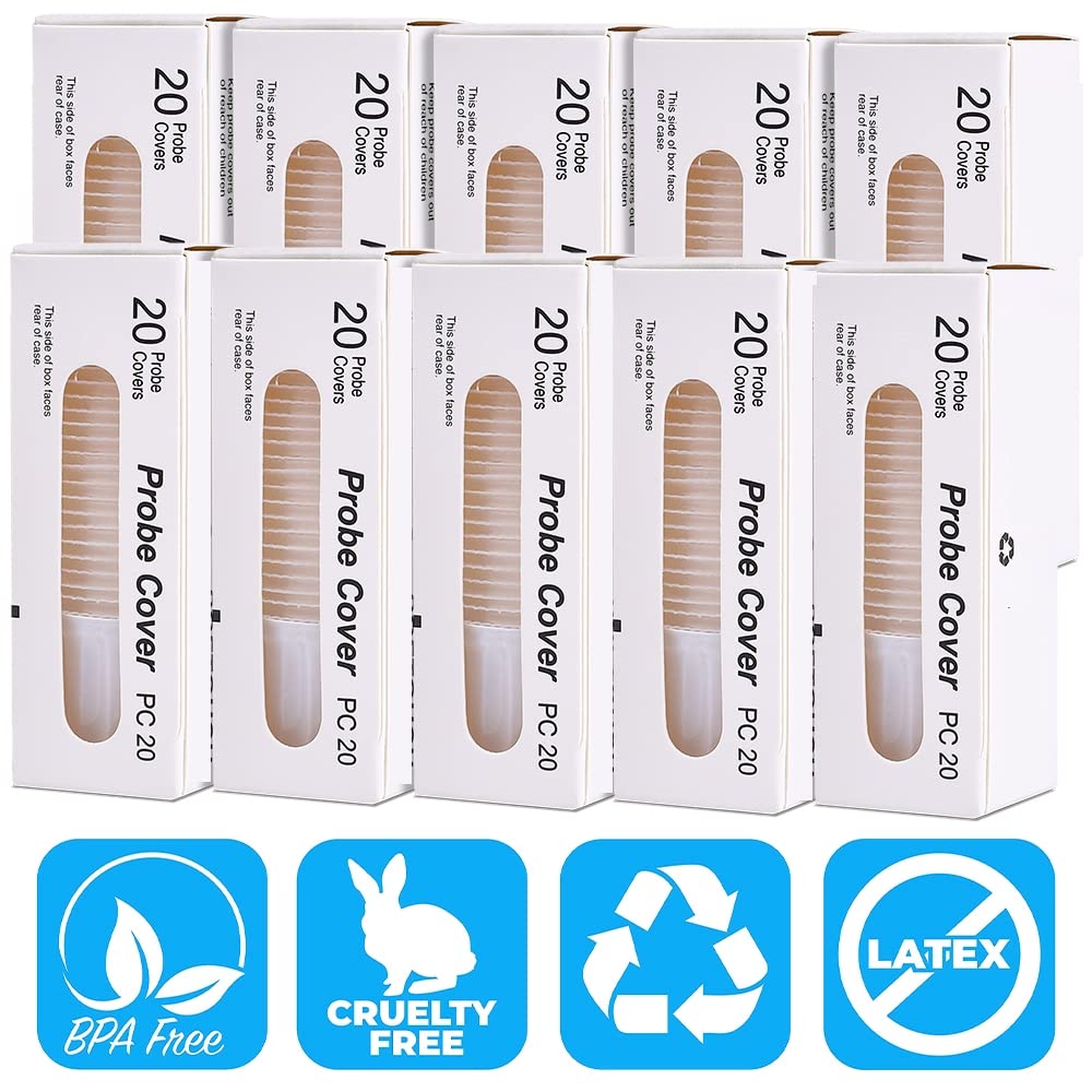 Ear Thermometer Probe Covers Lens Filters Refill Caps for All Braun Digital Ear Thermometer Models, BPA Free and Disposable for Braun Ear Thermometer (200)
