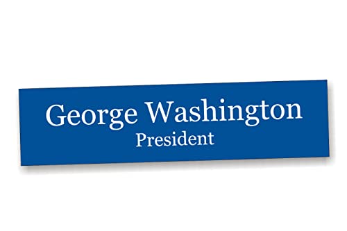 Lasercrafting Office Desk Name Plate or Door Sign 2x8 - Laser Engraved Signage from UV rated material. Color and font options to suit your style.