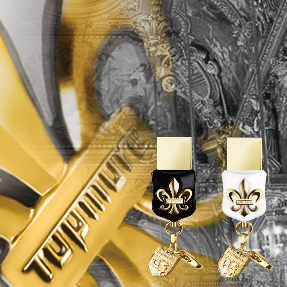 TOPMORE NR Series USB 3.0 The Capets Logo Design Flash Disk Portable High Read Speed Memory Stick (64GB, White & Gold)