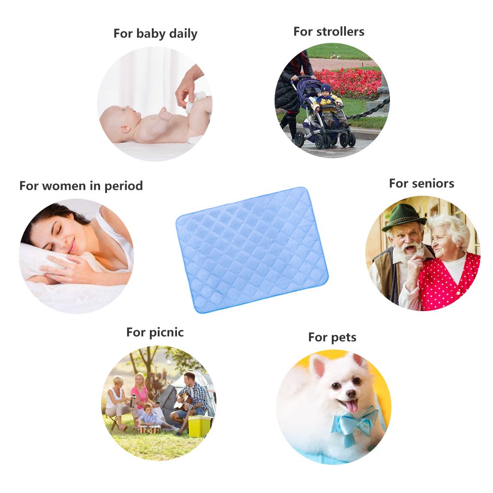 Topwon Quilted Changing Pad Waterproof, Crib Mattress Pad Liner,Comfy and Soft Foldable Mattresses 23'' x 31'' Protection for Kids, Adults, Elderly | Liquid, Urine, Accidents (Pack of 1)