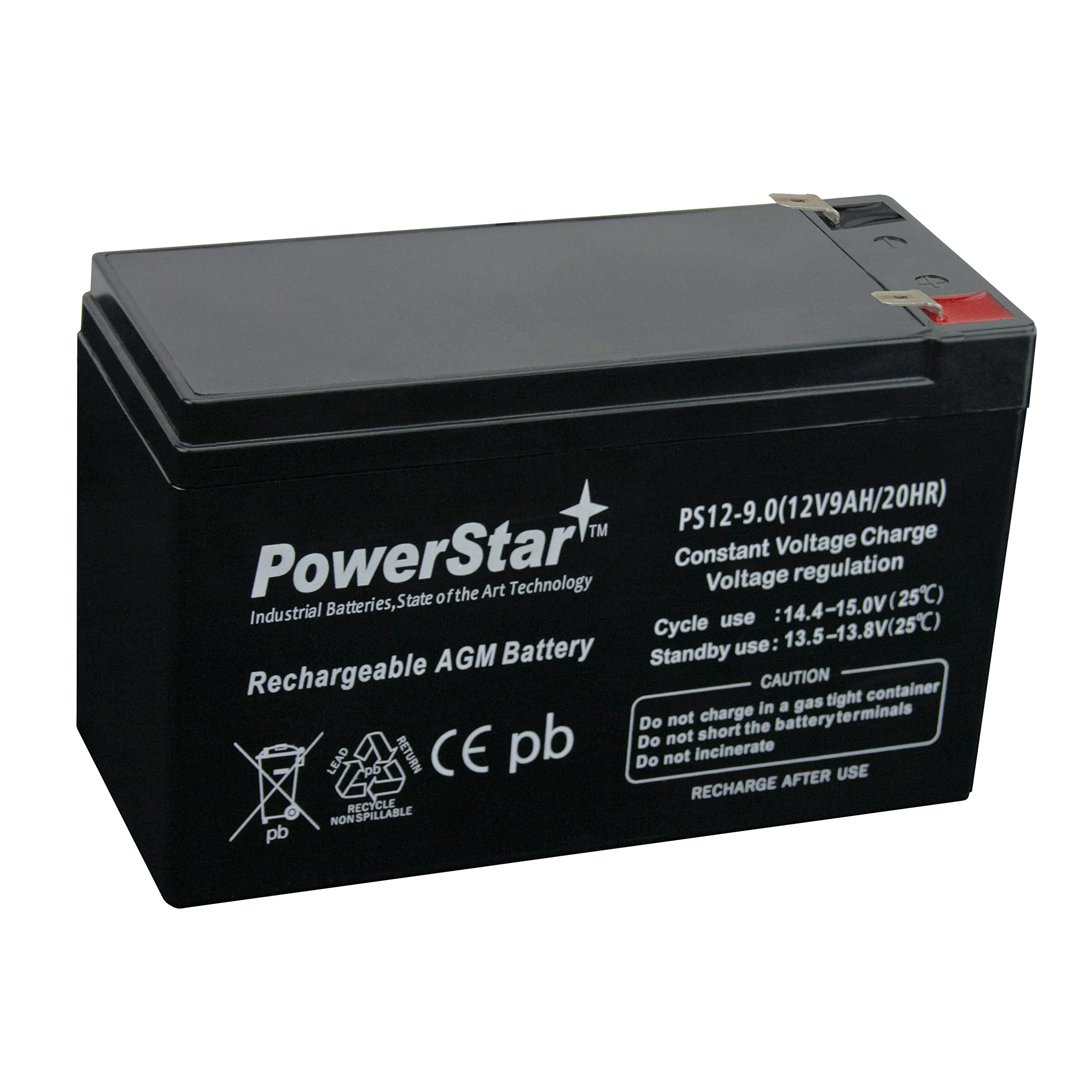 PowerStar-12V 8.5AH SLA Battery replaces hr1234w 3 Year Warranty - High Rate - SEALED