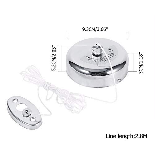 Fivean Retractable Clothesline, 304 Stainless Steel Clothes Line Dryer with Heavy Duty Adjustable Stainless Steel Rope String for Hanging Drying Bathroom, Laundry, Hotel, Indoor & Outdoor